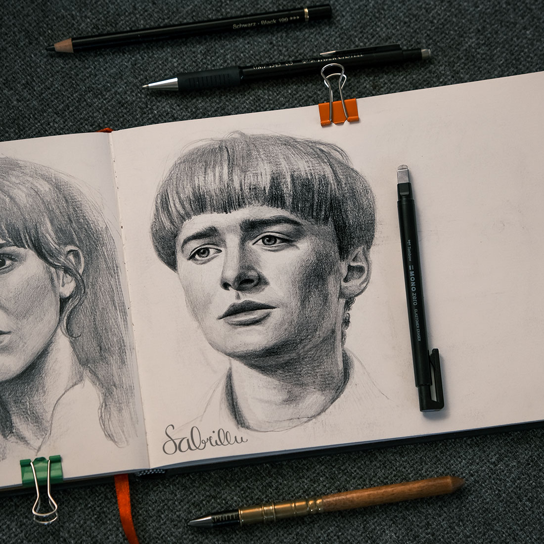 Stranger Things Zeichnungen | Persönliches Skizzenbuch | Sabrillu